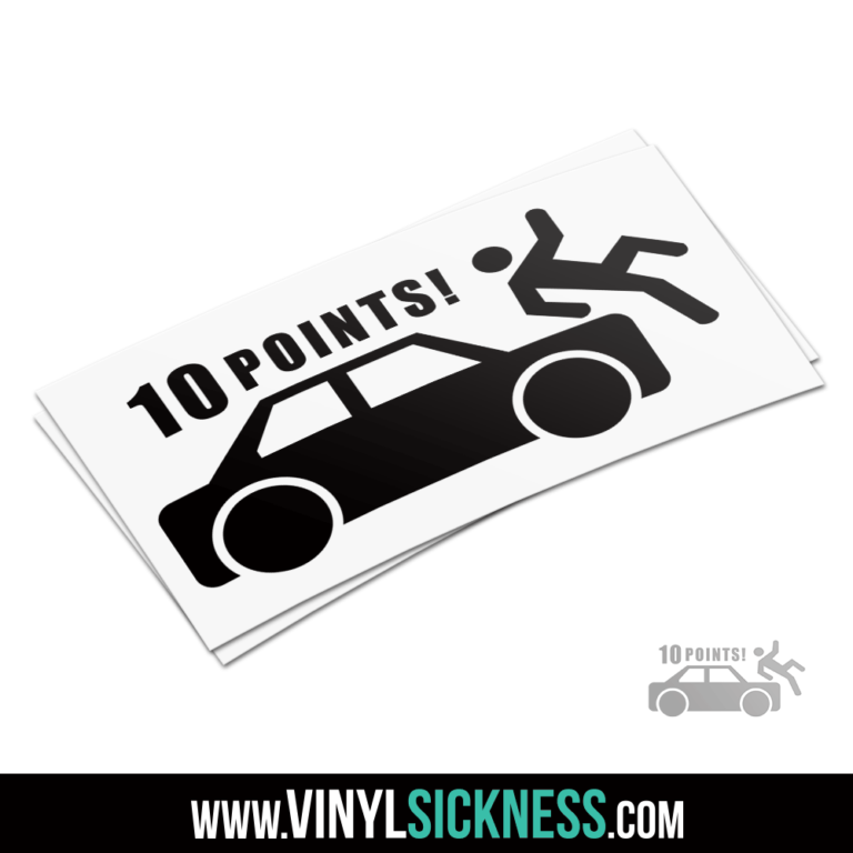 10 POINTS• JDM Funny Stickers / Decals • VS