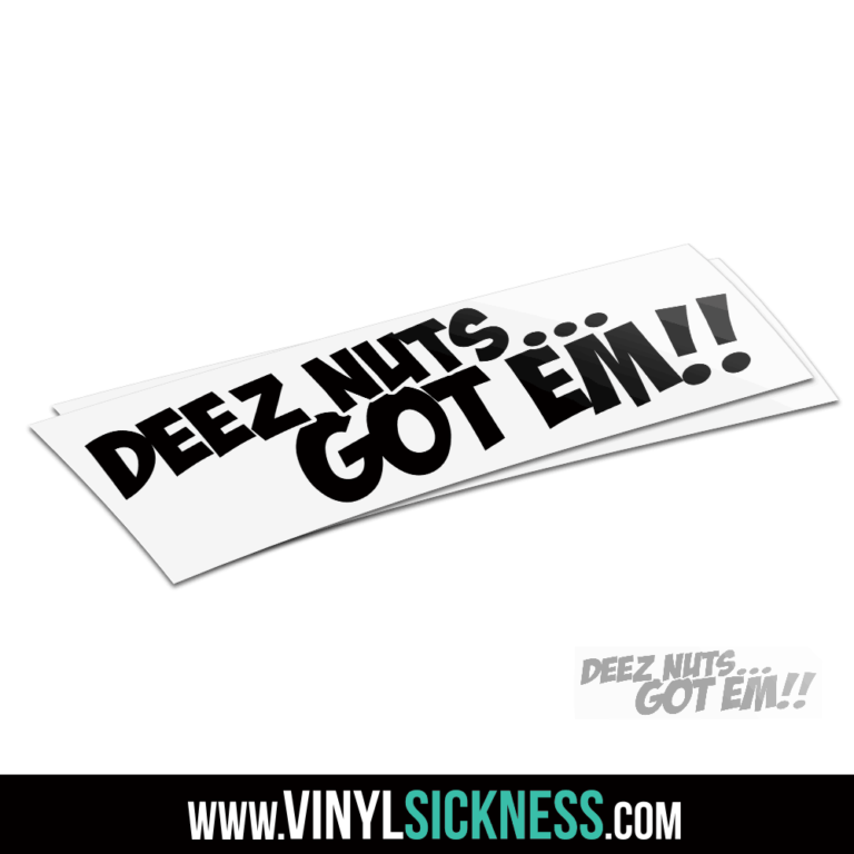 DEEZ NUTS GOT EM • JDM TUNER STICKERS / DECALS • VS