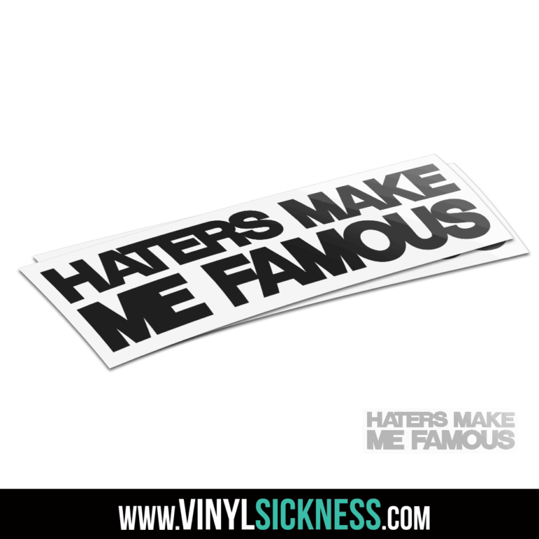 POWERED BY HATERS• JDM Funny Stickers / Decals • VS
