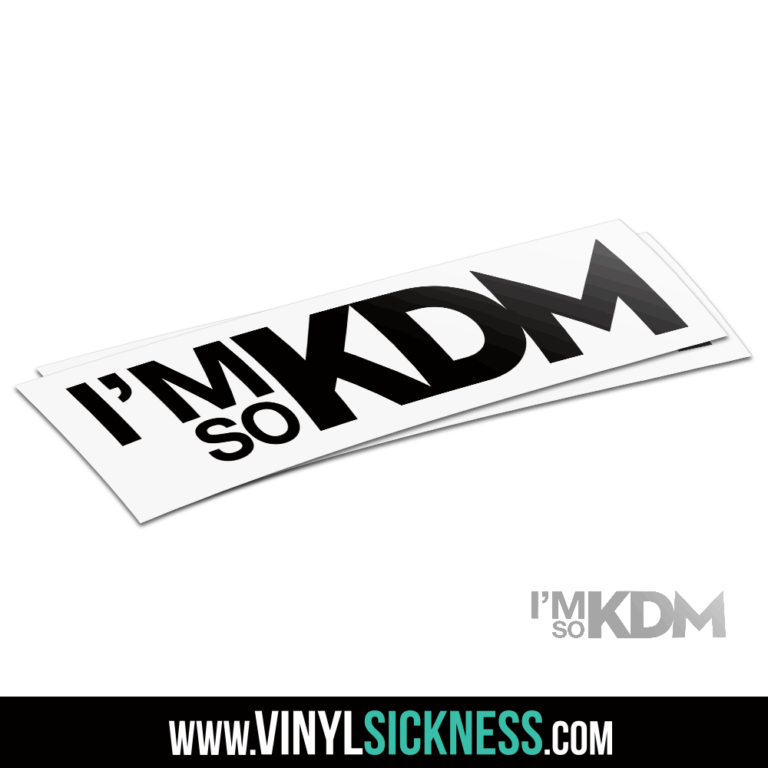 KDM LIFESTYLE • JDM Tuner Stickers / Decals • Vinyl Sickness