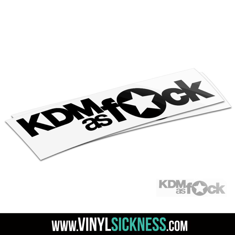 KDM CULTURE • JDM Tuner Stickers / Decals • Vinyl Sickness
