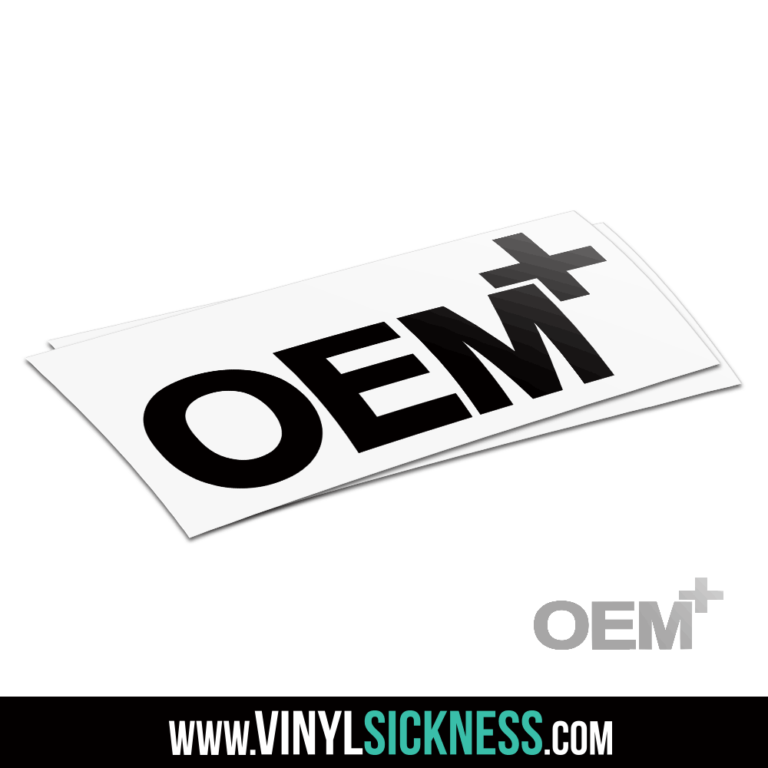 OEM PLUS • JDM TUNER STICKERS / DECALS • VS