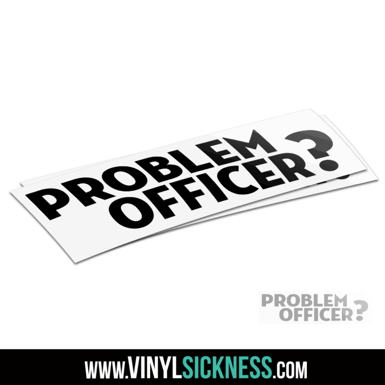 PROBLEM OFFICER• JDM Funny Stickers / Decals • VS