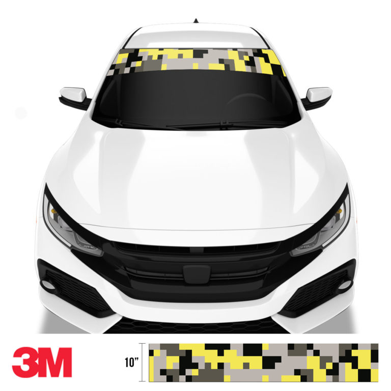 IRON YELLOW • Windshield Banner Sun Strip • VS