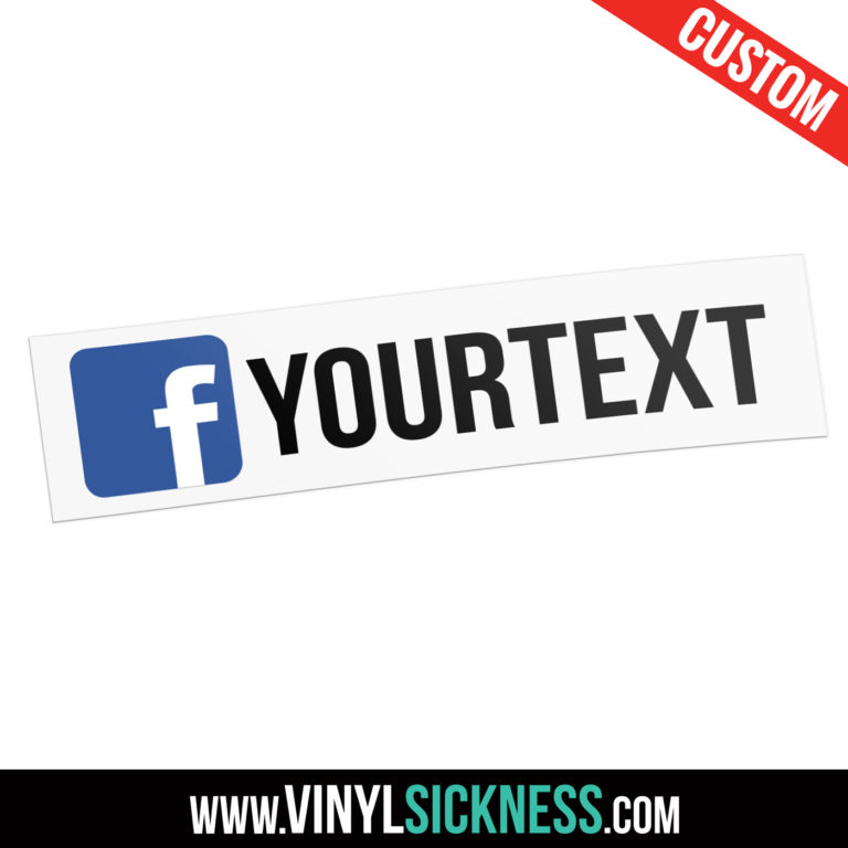 Social Media Stickers / Decals / Custom / Banner • Vinyl Sickness
