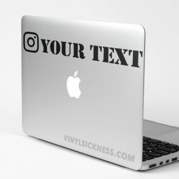 CUSTOM INSTAGRAM STICKER / DECAL • USERNAME
