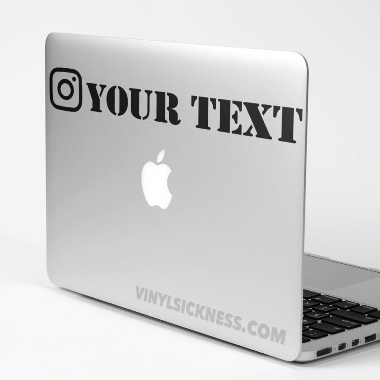 CUSTOM INSTAGRAM STICKER / DECAL • USERNAME