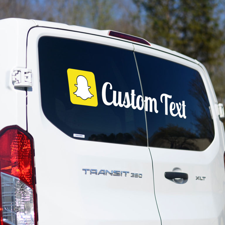 CUSTOM SNAPCHAT SOCIAL STICKER / DECAL • NEW!