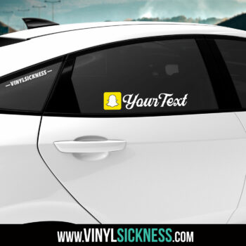 CUSTOM SNAPCHAT SOCIAL STICKER / DECAL • NEW!