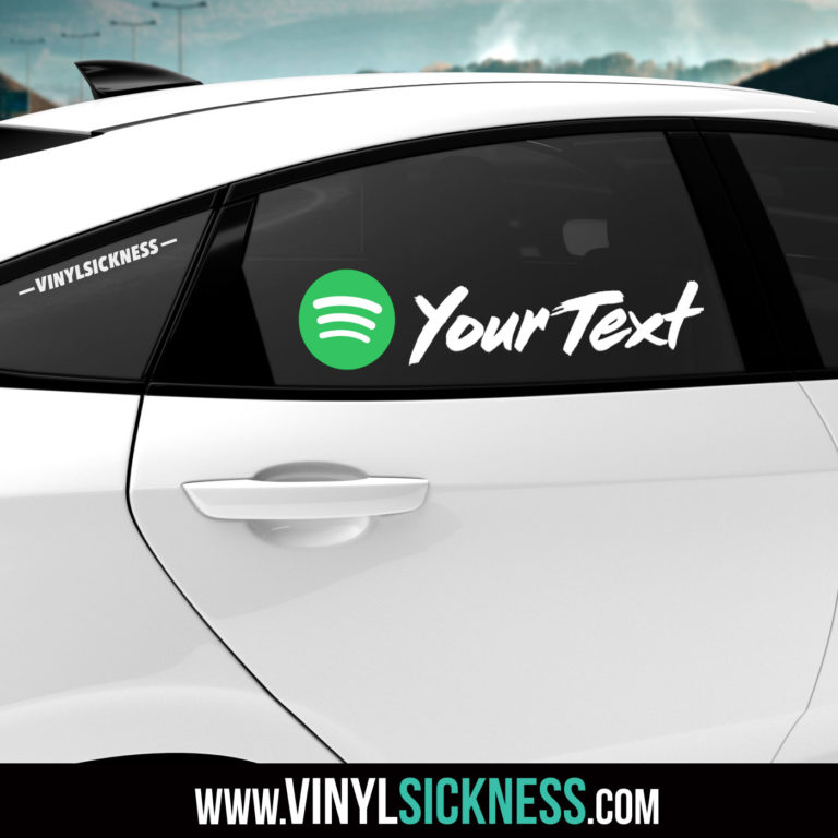 CUSTOM SPOTIFY SOCIAL STICKER / DECAL • NEW!