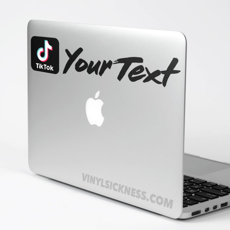 CUSTOM TIKTOK SOCIAL STICKER / DECAL • NEW!