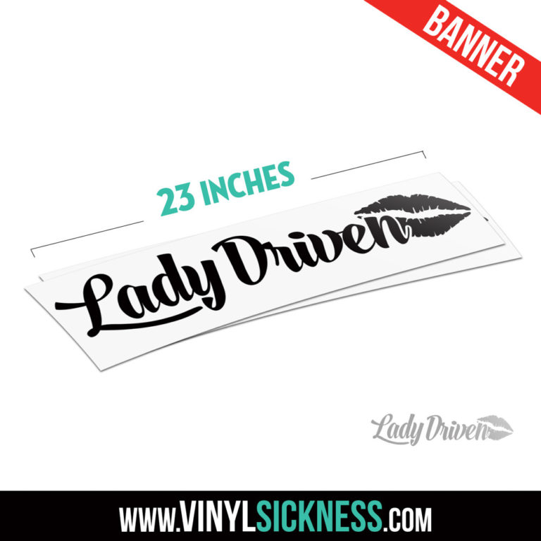 FEMALE DRIVEN • JDM LADIES TUNER STICKERS / DECALS • VS