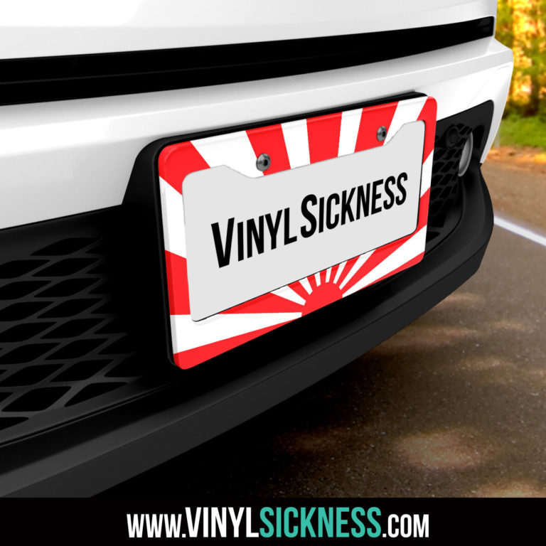 Rising Sun • License Plate Frames, Others • Vinyl Sickness