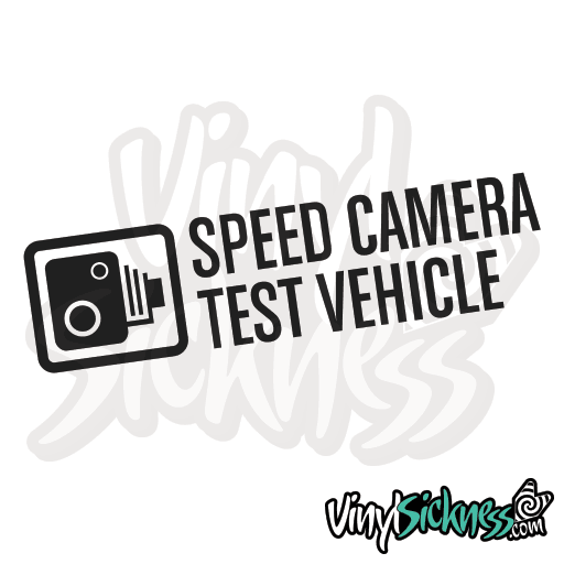 SPEED CAMERA TEST VEHICLE • JDM TUNER STICKERS / DECALS • VS