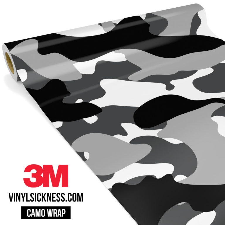 SNOW BLACK CAMO WRAP • CAR / TRUCK VINYL WRAPS • VS