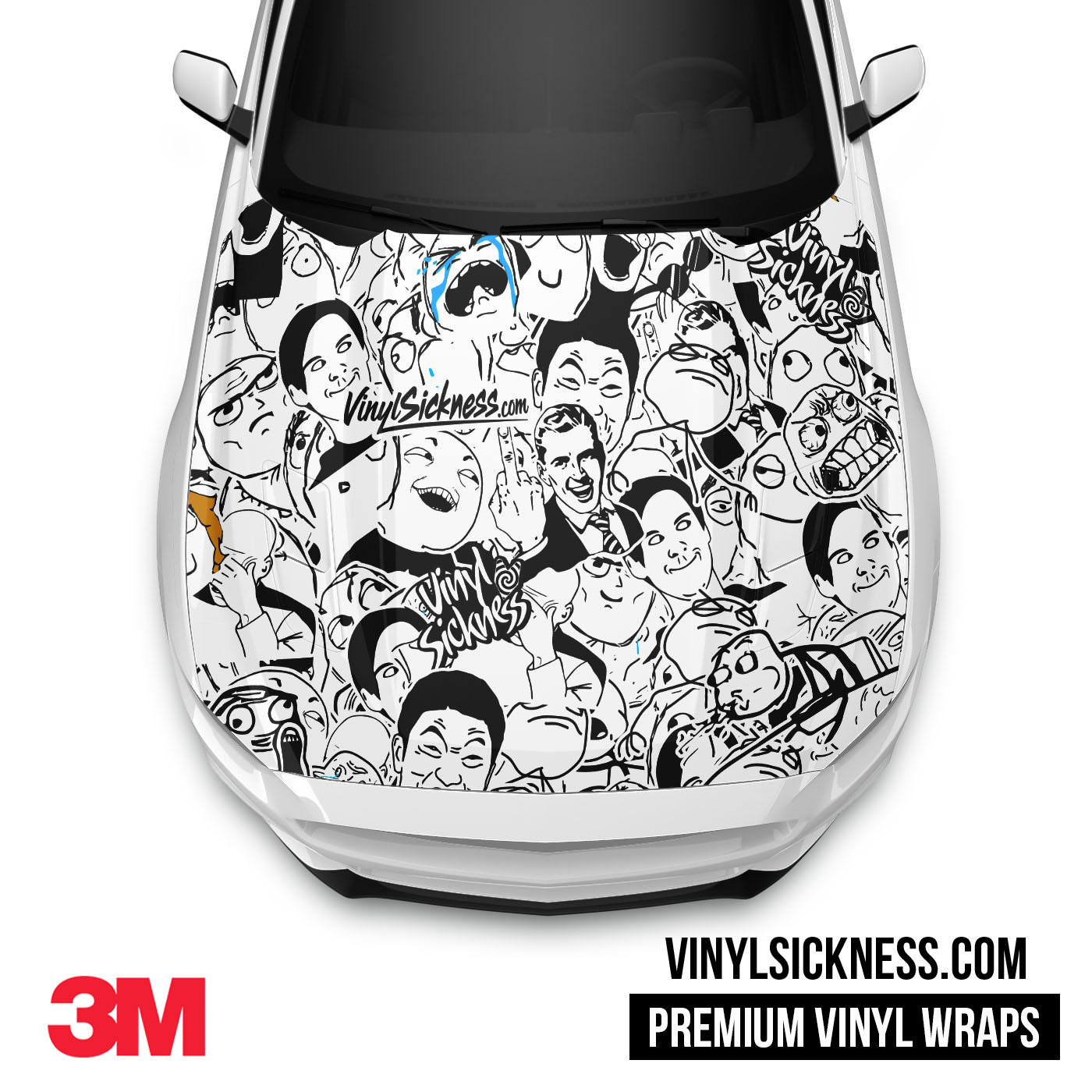 Sticker Bomb Vinyl Wrap • Vehicle / Trucks Vinyl wraps • Vinyl Sickness